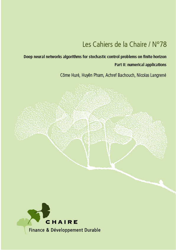 Deep Neural Networks Algorithms For Stochastic Control Problems On Finite Horizon Part Ii